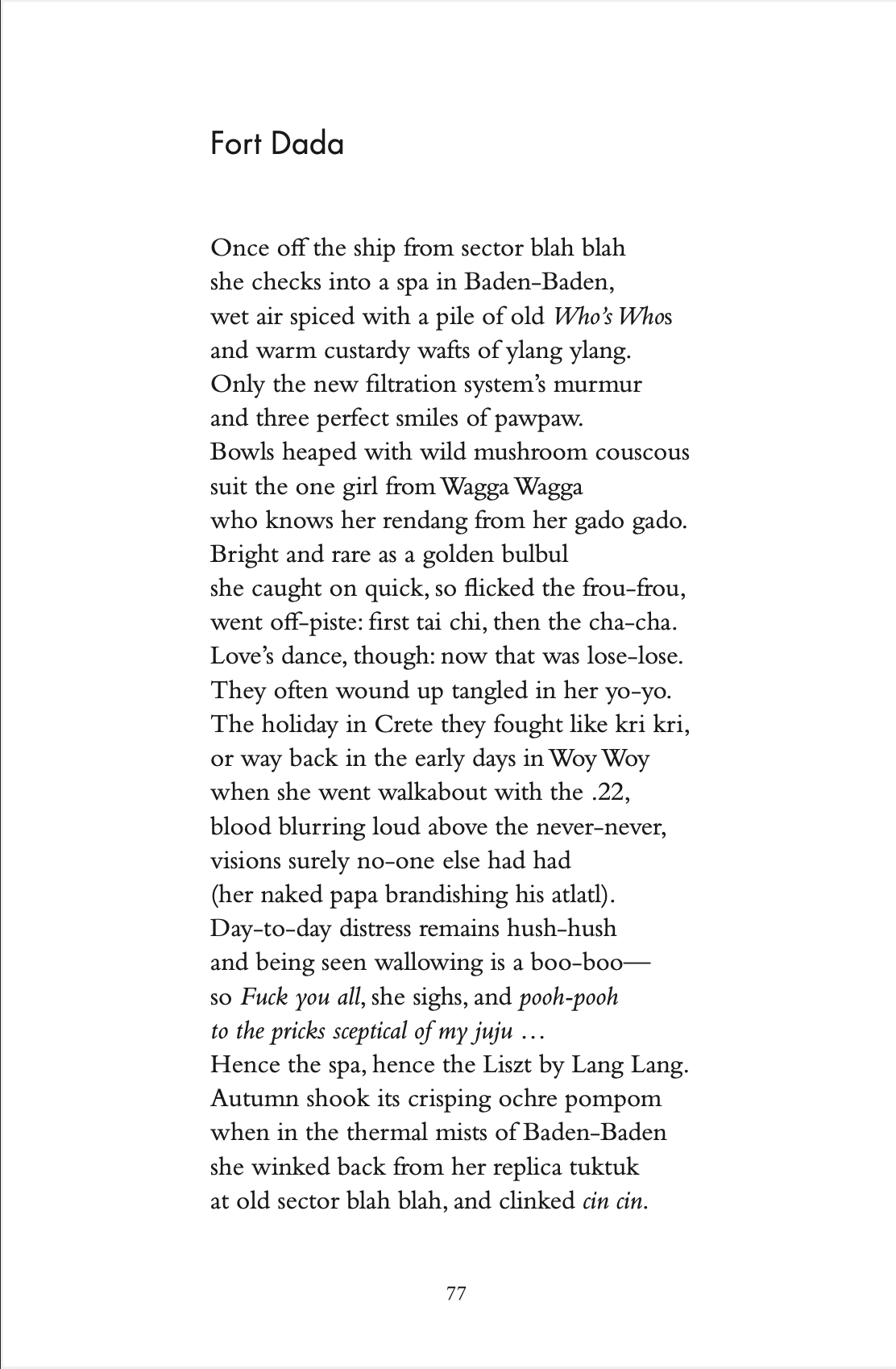 POEMS – Jaya Savige